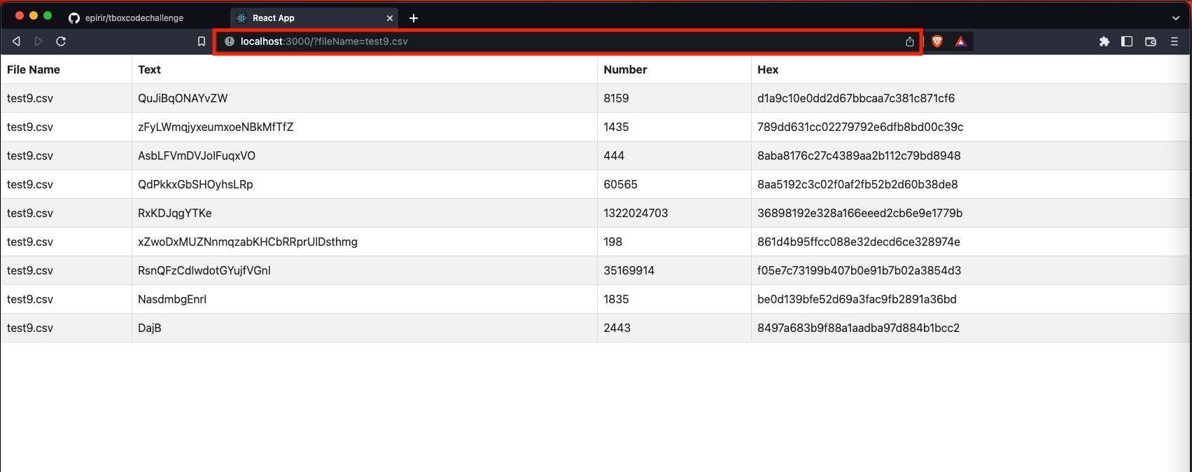 GitHub - epirir/tboxcodechallenge
