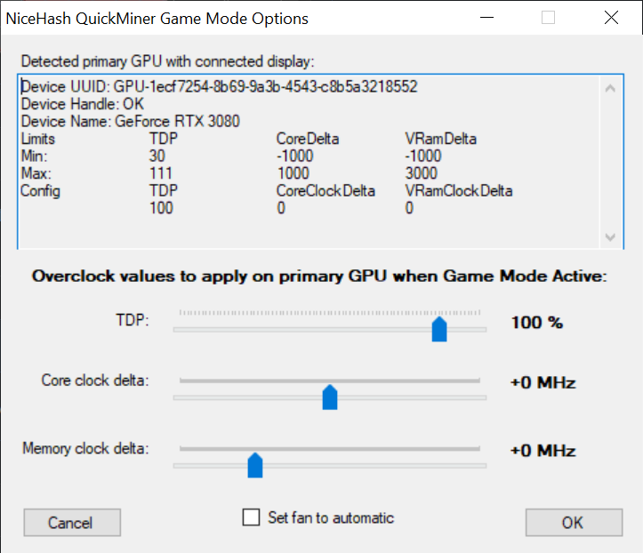 Feature Request: Momentarily force fan to 75% when deactivating Game Mode · Issue #285 ...