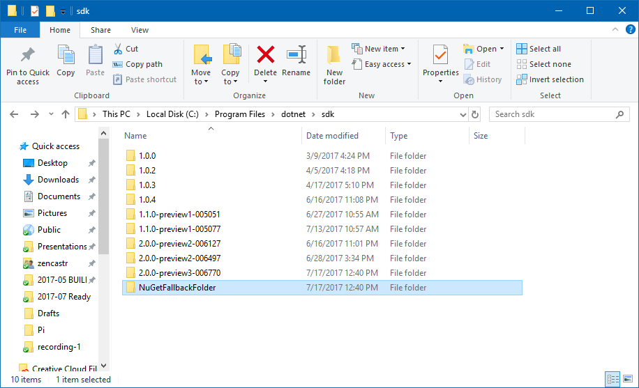 2.0.0-preview3-006770 puts a NuGetFallBackFolder in \dotnet\sdk? · Issue #8504 · dotnet/sdk · GitHub