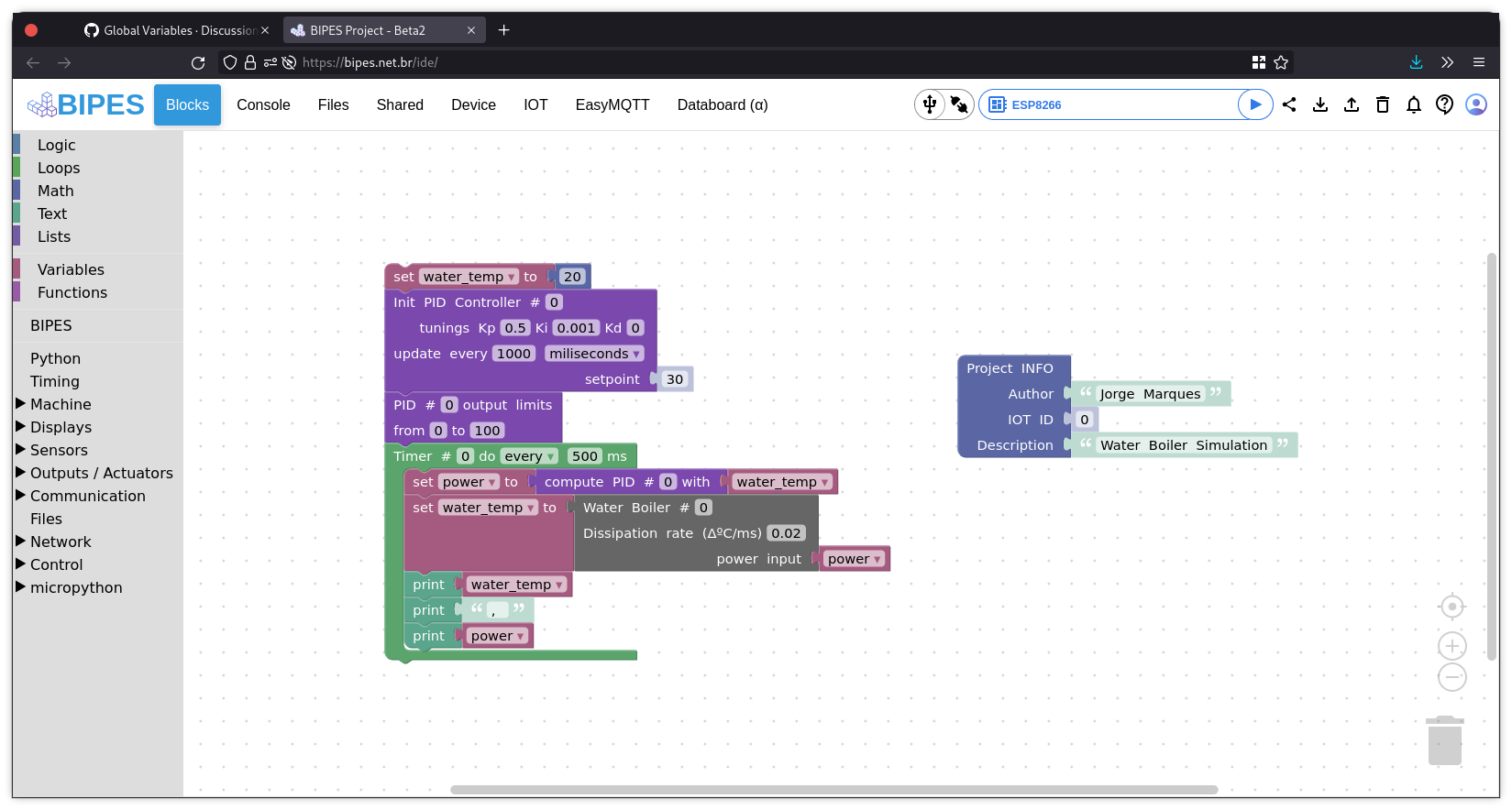 Global Variables · BIPES BIPES · Discussion #73 · GitHub
