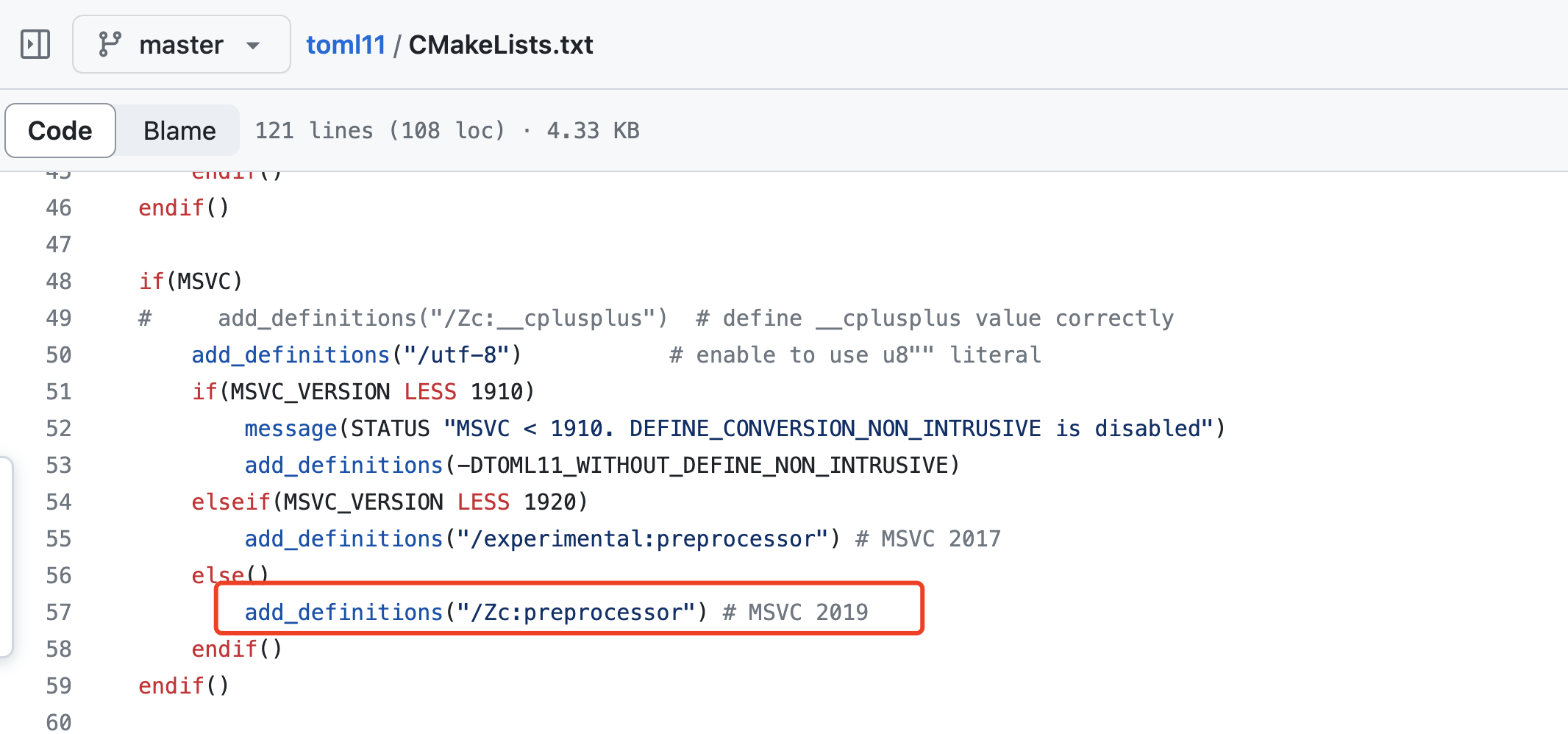[package] toml11/*: not work with msvc · Issue #17732 · conan-io/conan-center-index · GitHub