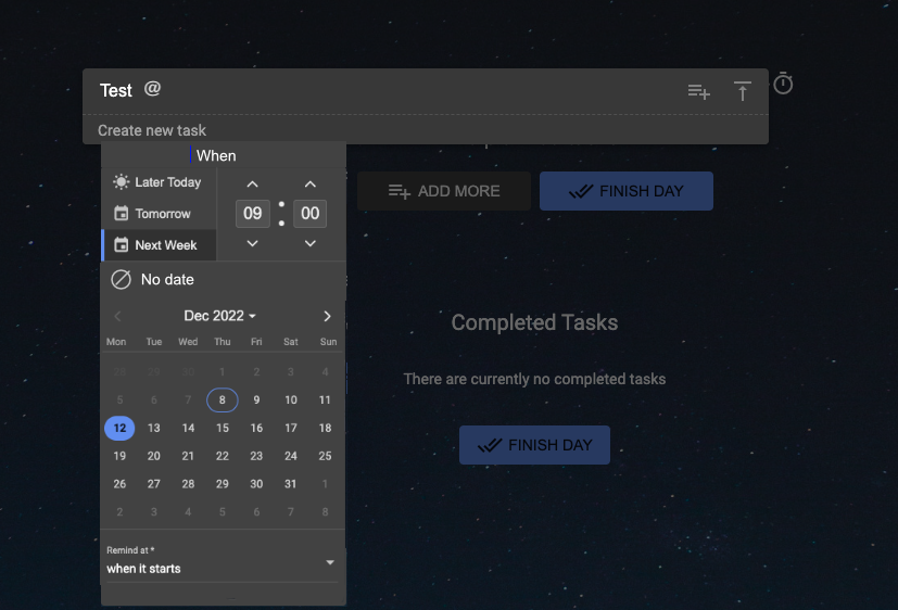 An improved UI for adding scheduled date · johannesjo super-productivity · Discussion #2375 · GitHub