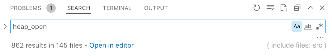 Use hint message/button to indicate that "file to include/exclude" is ...
