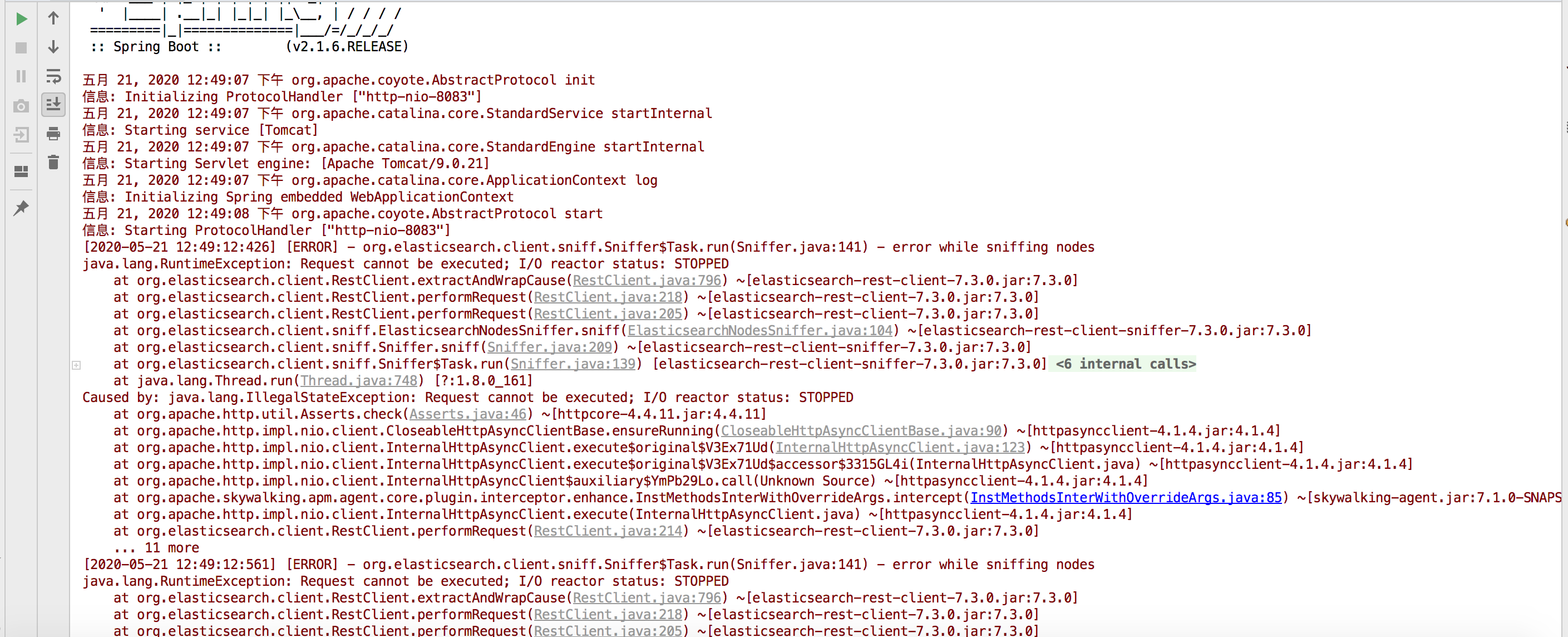 Use Elasticsearch732 Resthighlevelclient Error · Issue 4776 · Apacheskywalking · Github