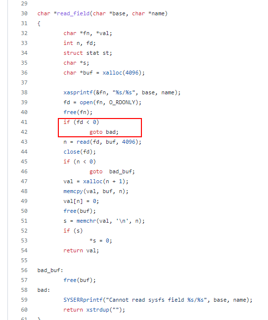 Memory may not be freed in the read_field function. · Issue #97 · andikleen/mcelog · GitHub