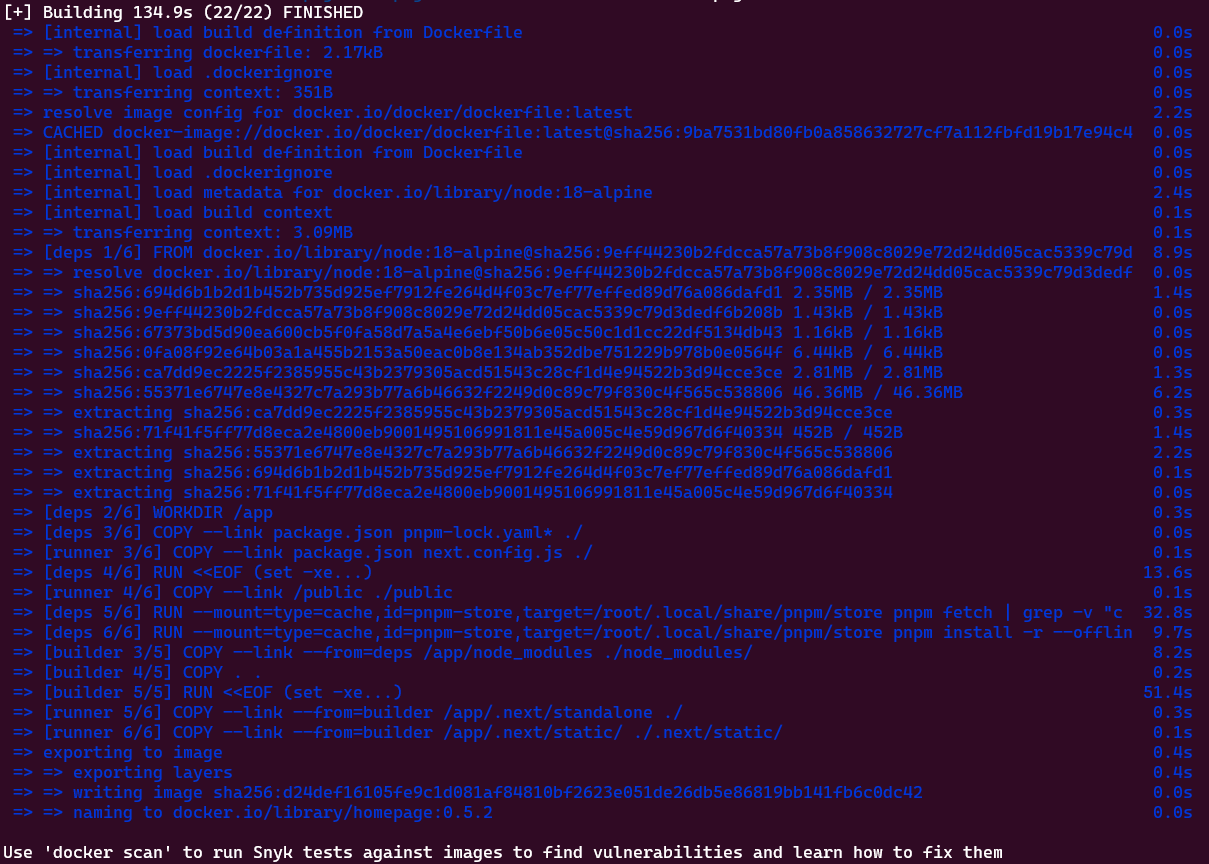Problems with building a docker image · gethomepage homepage · Discussion #578 · GitHub