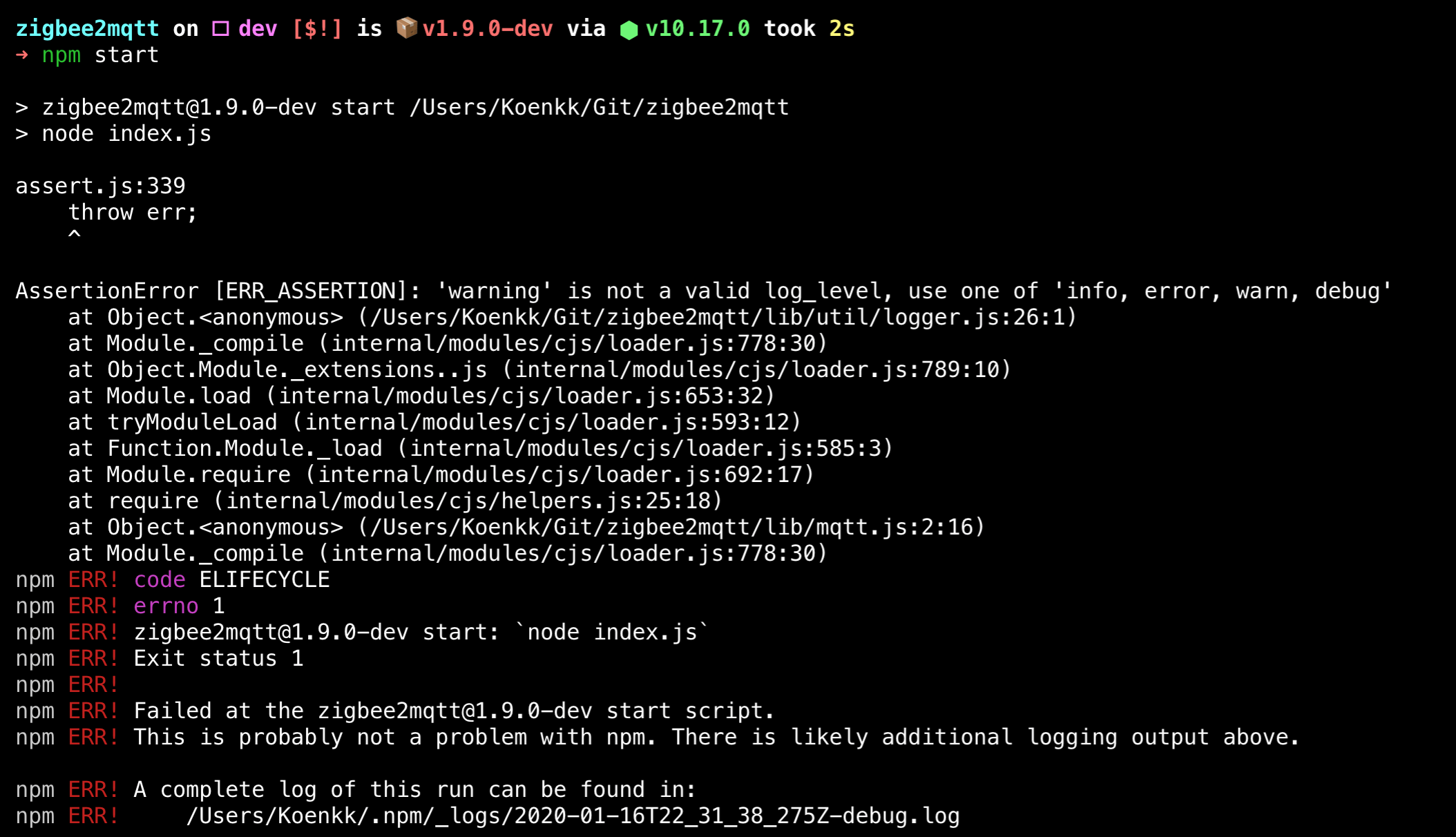 Not Able To Restart Zigbee2mqtt · Issue 2706 · Koenkkzigbee2mqtt · Github