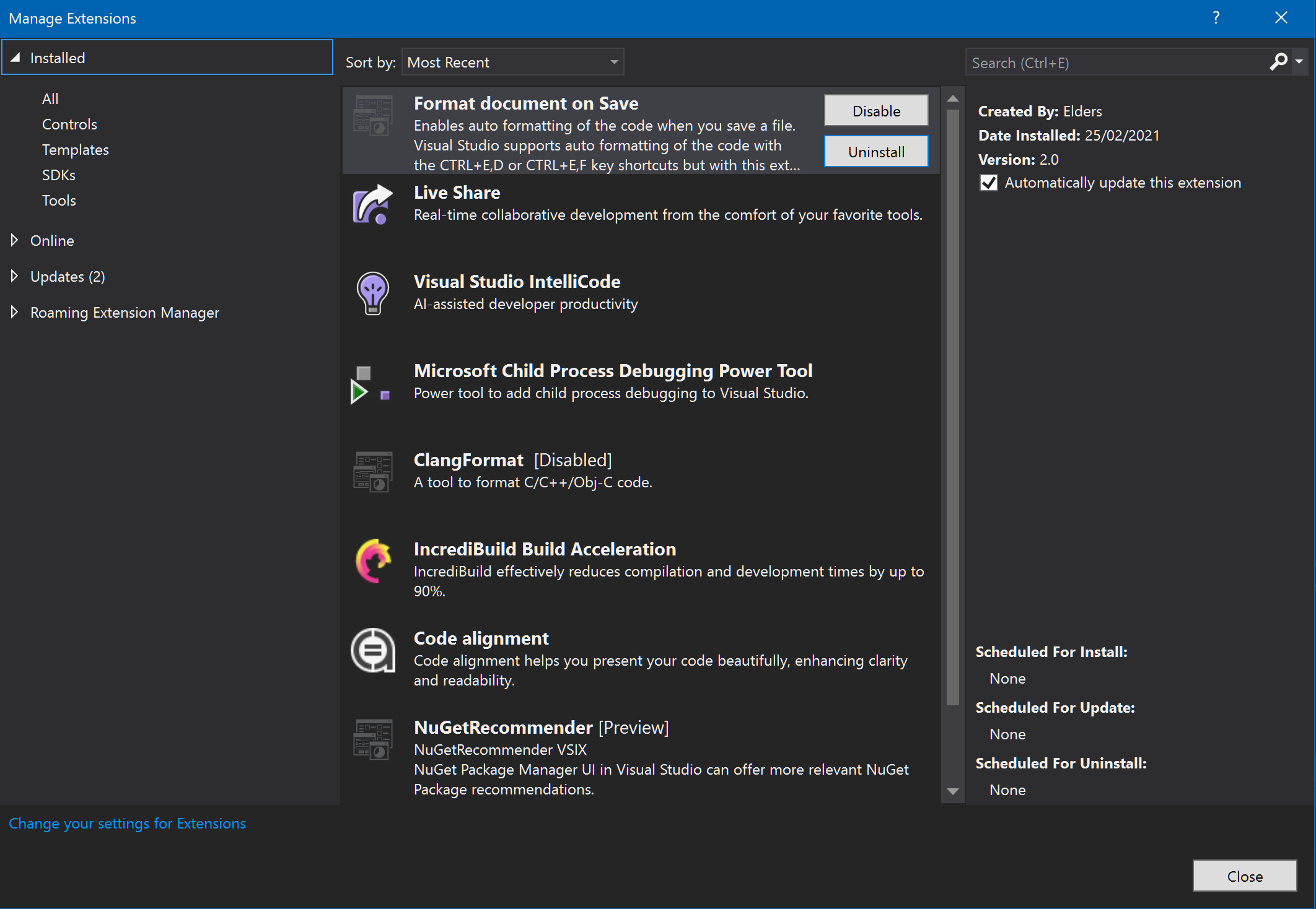 It used to work but now it doesn't · Issue #35 · Elders/VSE-FormatDocumentOnSave · GitHub