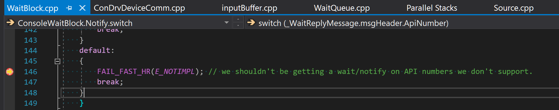 Conhost crash due to corrupted `ConsoleWaitBlock::_WaitReplyMessage.msgHeader.ApiNumber` · Issue ...