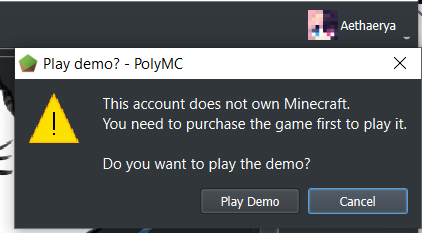 "This account does not own Minecraft" when Microsoft authentication is down · Issue #790 ...