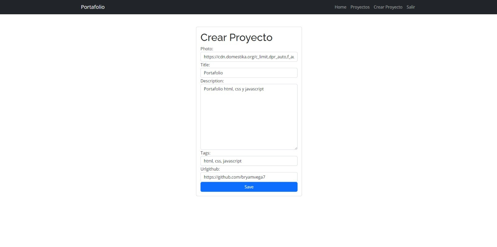 GitHub - bryamvega7/portafolio: Proyecto Unidad 4