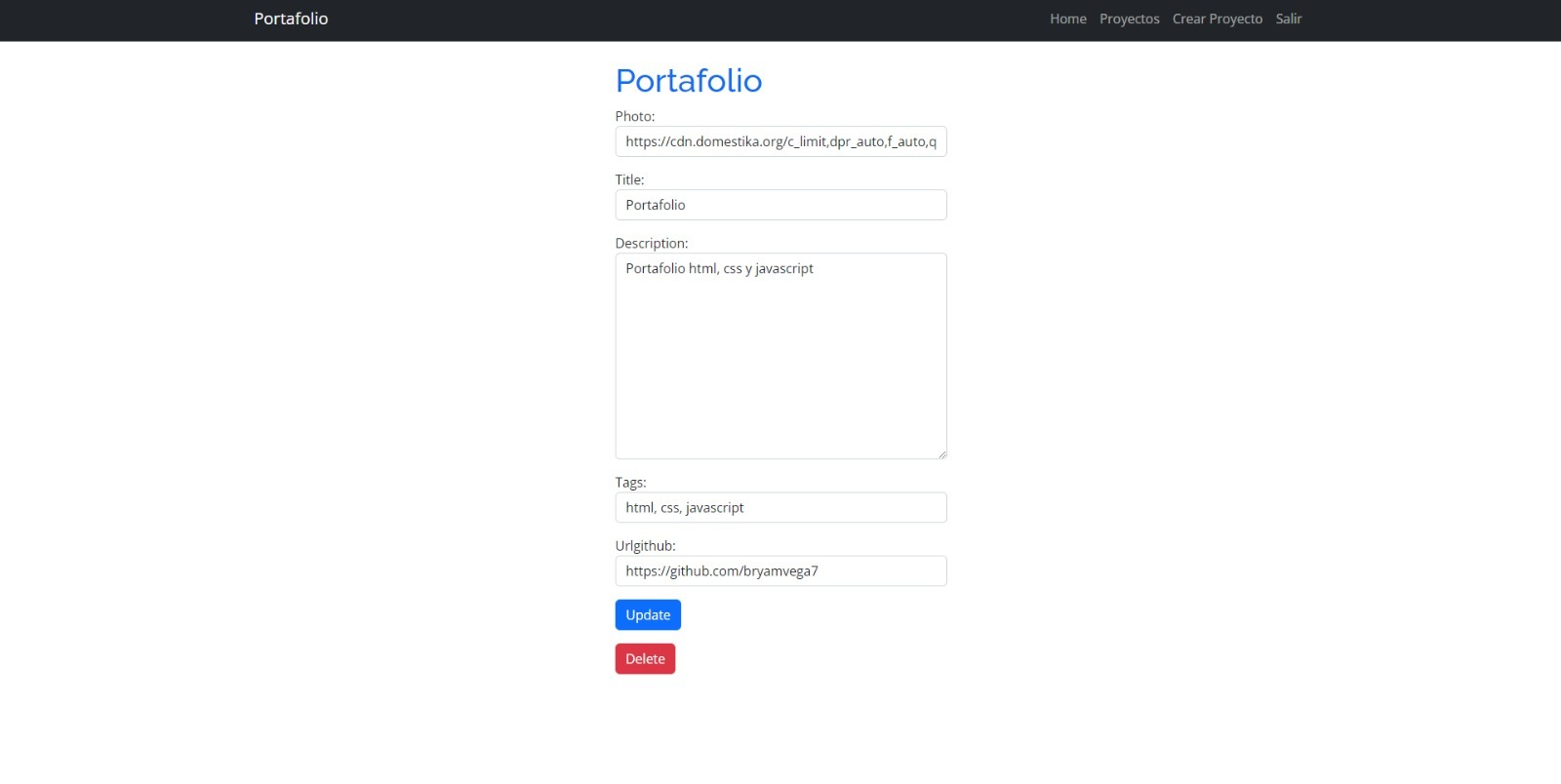 GitHub - bryamvega7/portafolio: Proyecto Unidad 4