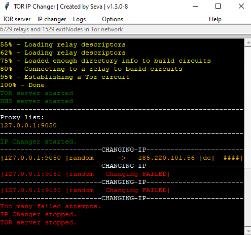 Changing FAILED| · Issue #80 · seevik2580/tor-ip-changer · GitHub