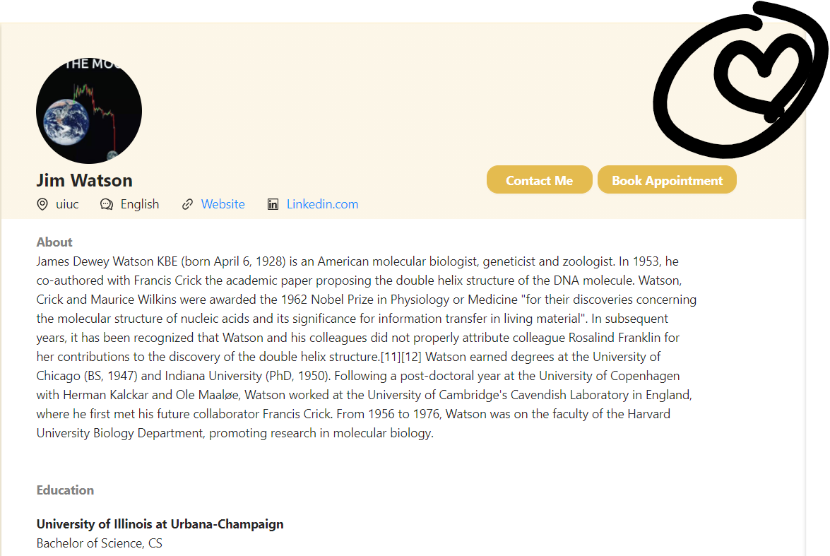 Add Bookmark Heart In Profile Page · Issue 357 · Hack4impact Uiucmentee · Github 