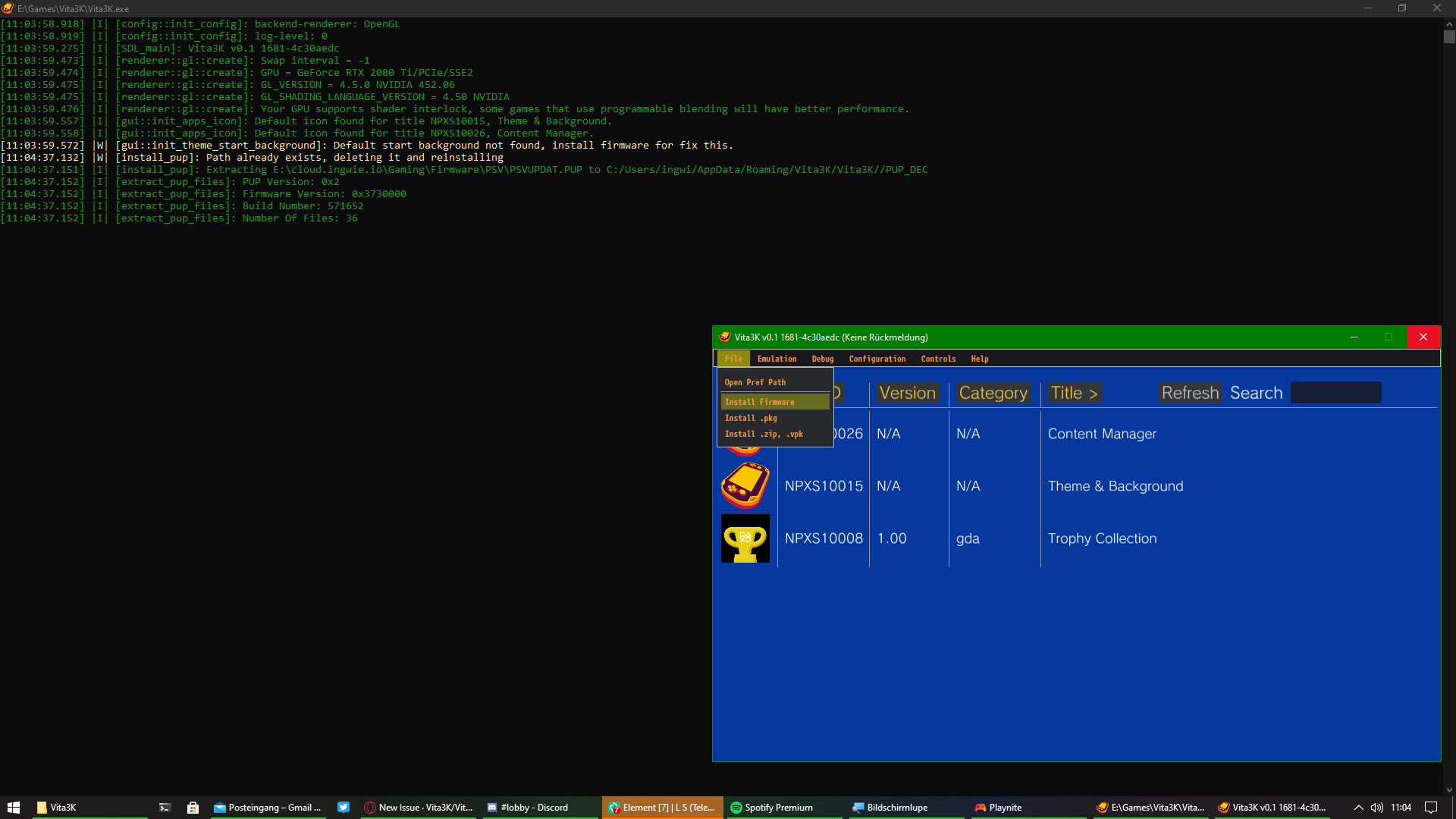 Firmware 3.73: Installation fails · Issue #977 · Vita3K/Vita3K · GitHub