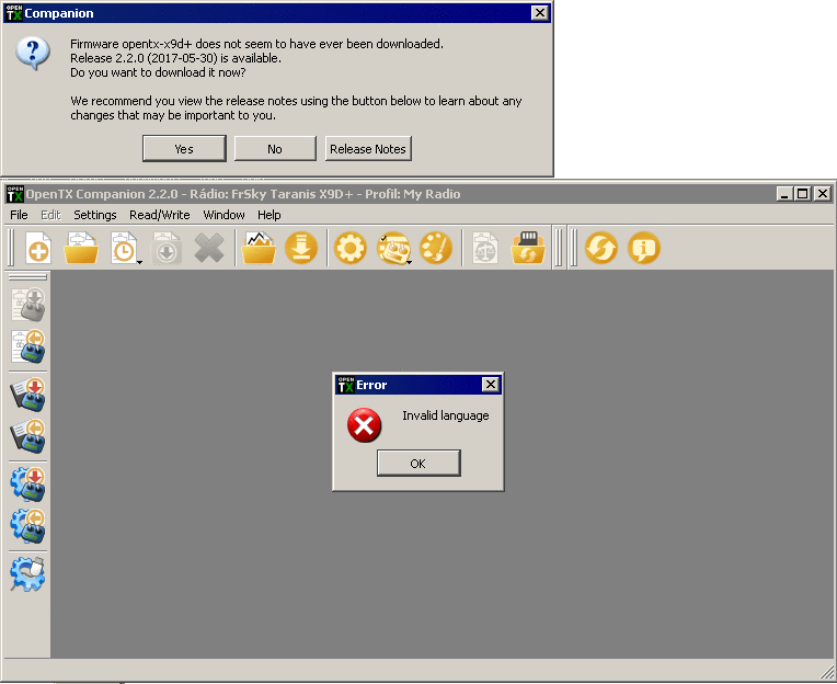 Cannot download new firmware for FrSky-X9D · Issue #5139 · opentx/opentx · GitHub