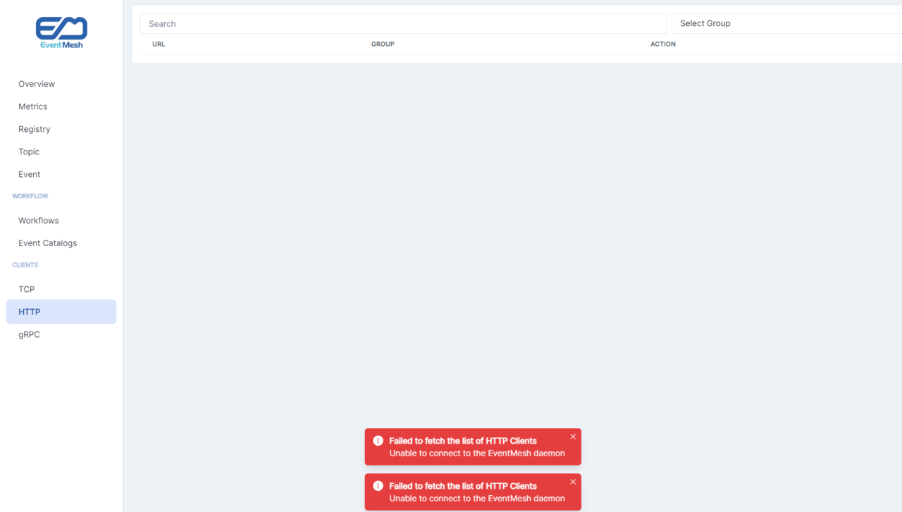 [bug] Dashboard Not Work · Issue 3626 · Apache Eventmesh · Github