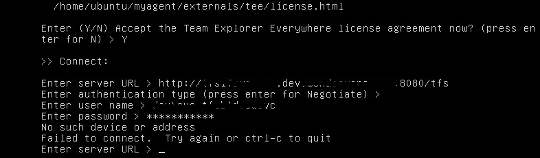 Can't create/configure a Linux Build Agent with TFS · Issue #1776 · microsoft/azure-pipelines ...