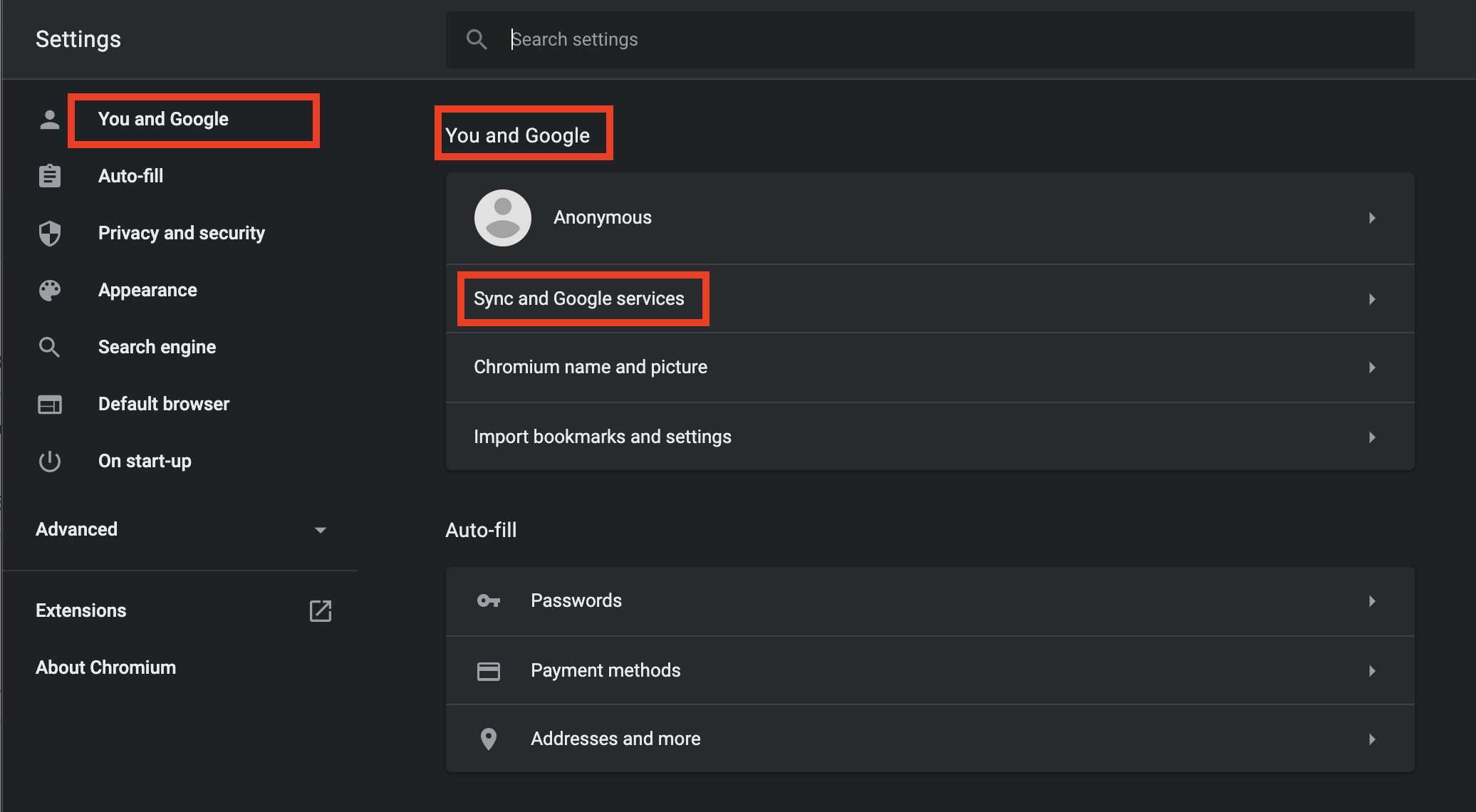 Remove references to Google and its services in settings and other ...
