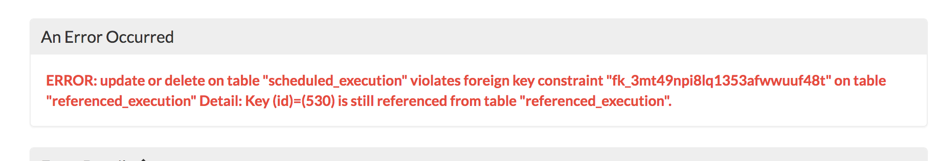 Problem With Cascade Delete Of Executions Or Jobs On Postgresql · Issue 3346 · Rundeckrundeck