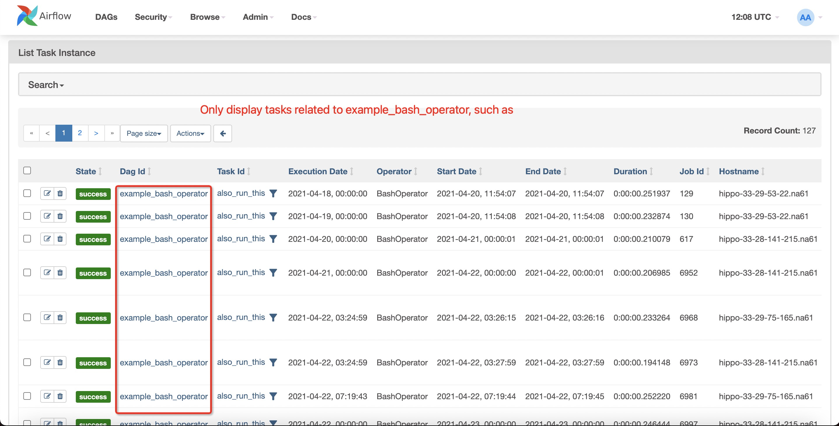 the filter condition of taskinstance does not work · Issue #17535 · apache/airflow · GitHub