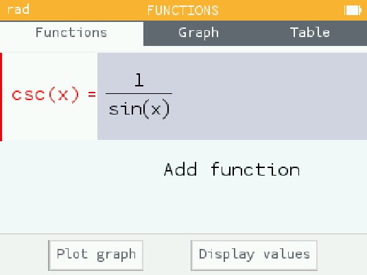 Add addition trigonometric functions · Issue #966 · numworks/epsilon · GitHub