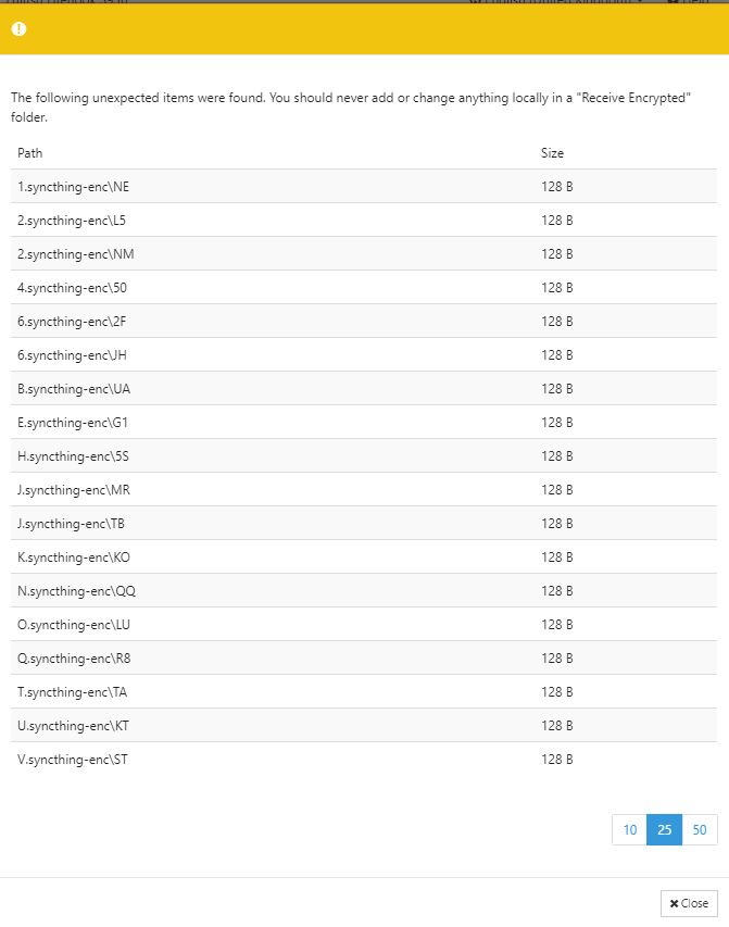 Encrypted folder(s) on Windows reported as "Unexpected Objects" · Issue #7557 · syncthing ...