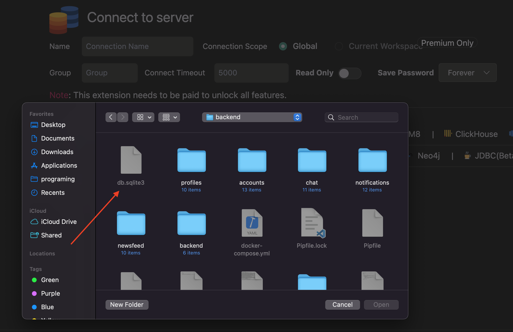 [BUG] SQLite file can not be selected! · Issue #687 · cweijan/vscode-database-client · GitHub