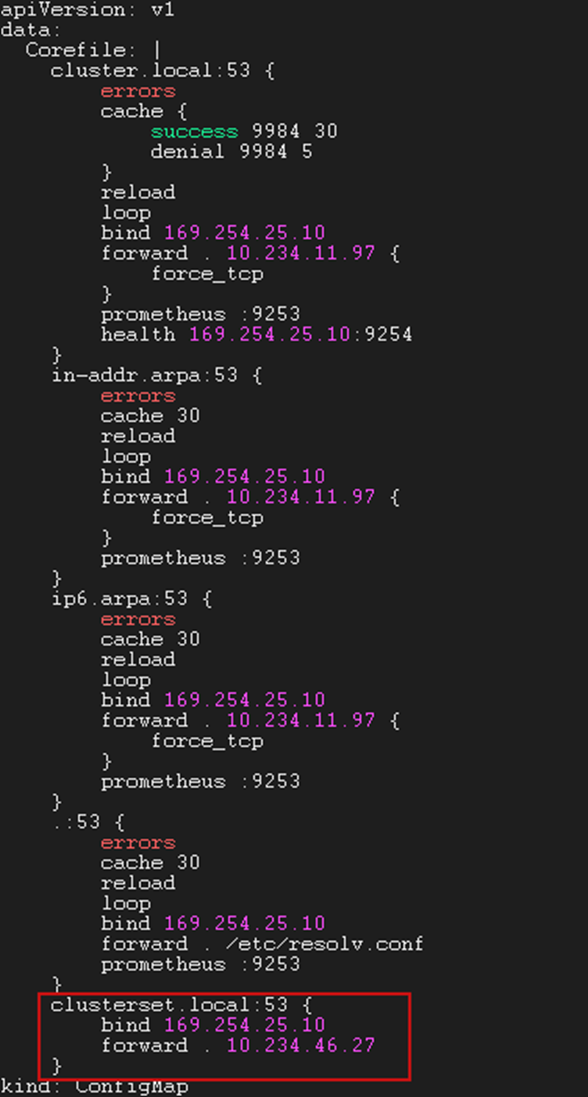 Nodelocaldns configmap incorrect · Issue #2102 · submariner-io/submariner-operator · GitHub
