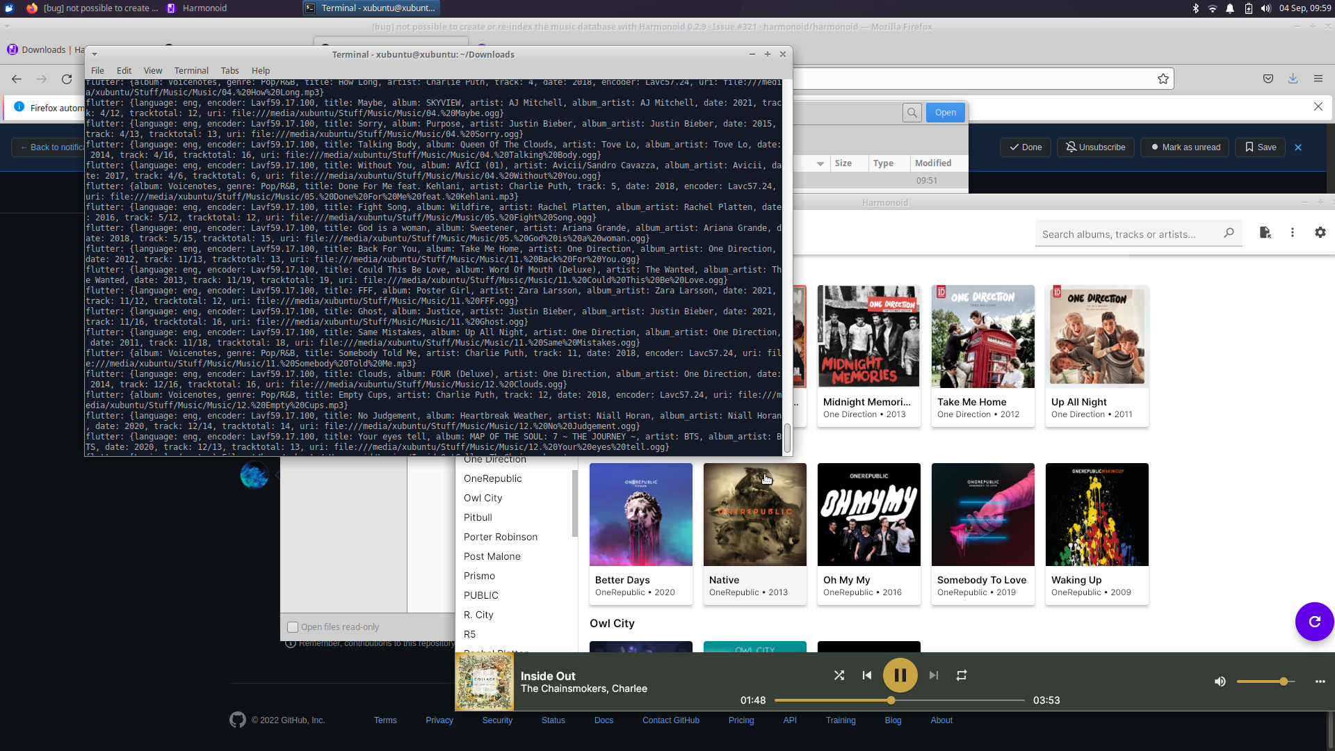 [bug] not possible to create or re-index the music database with Harmonoid 0.2.9 · Issue #321 ...