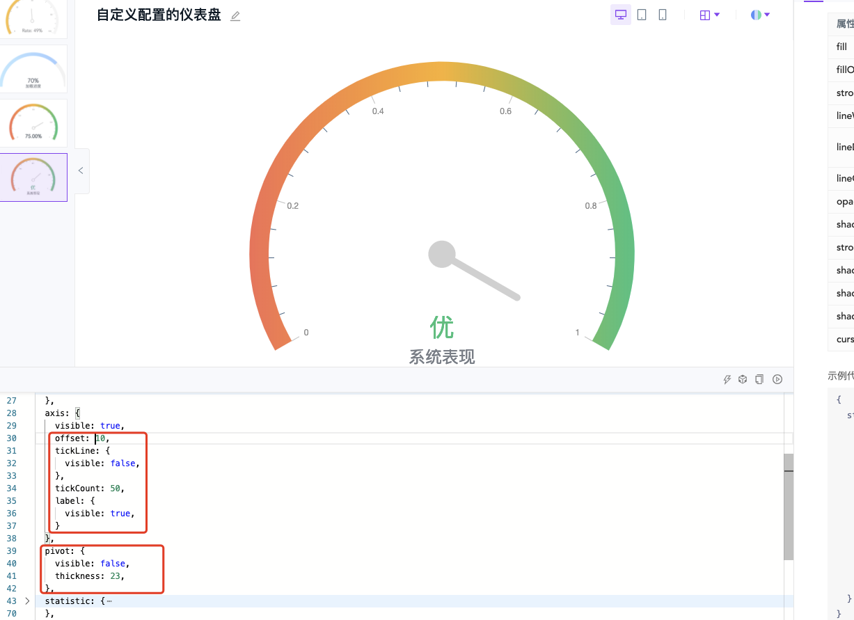 仪表盘 刻度器配置不生效 · Issue #2243 · antvis/G2Plot · GitHub