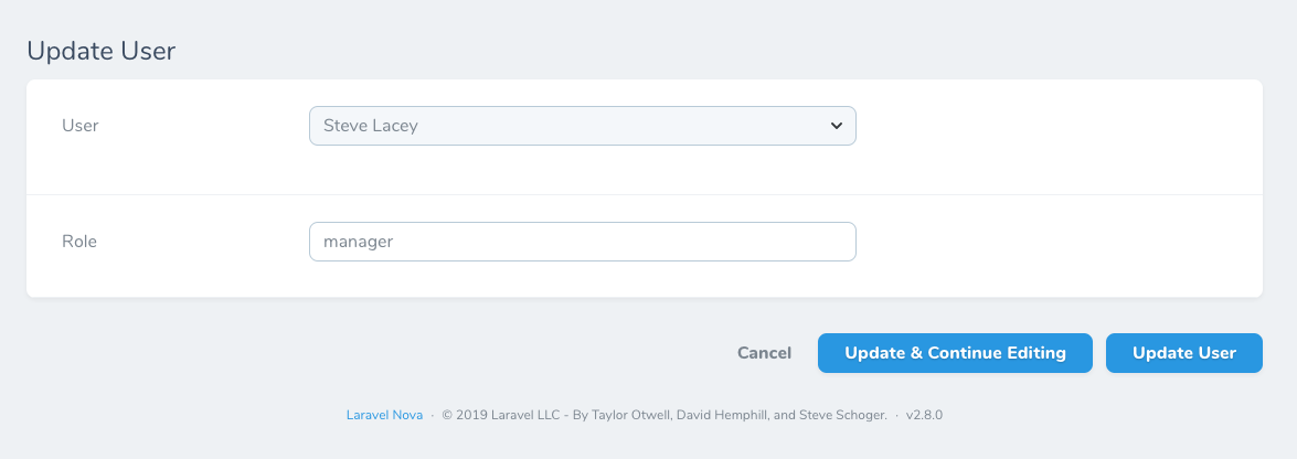 Spark Team owner belongsTo field breaks the users hasMany role pivot · Issue #2180 · laravel ...