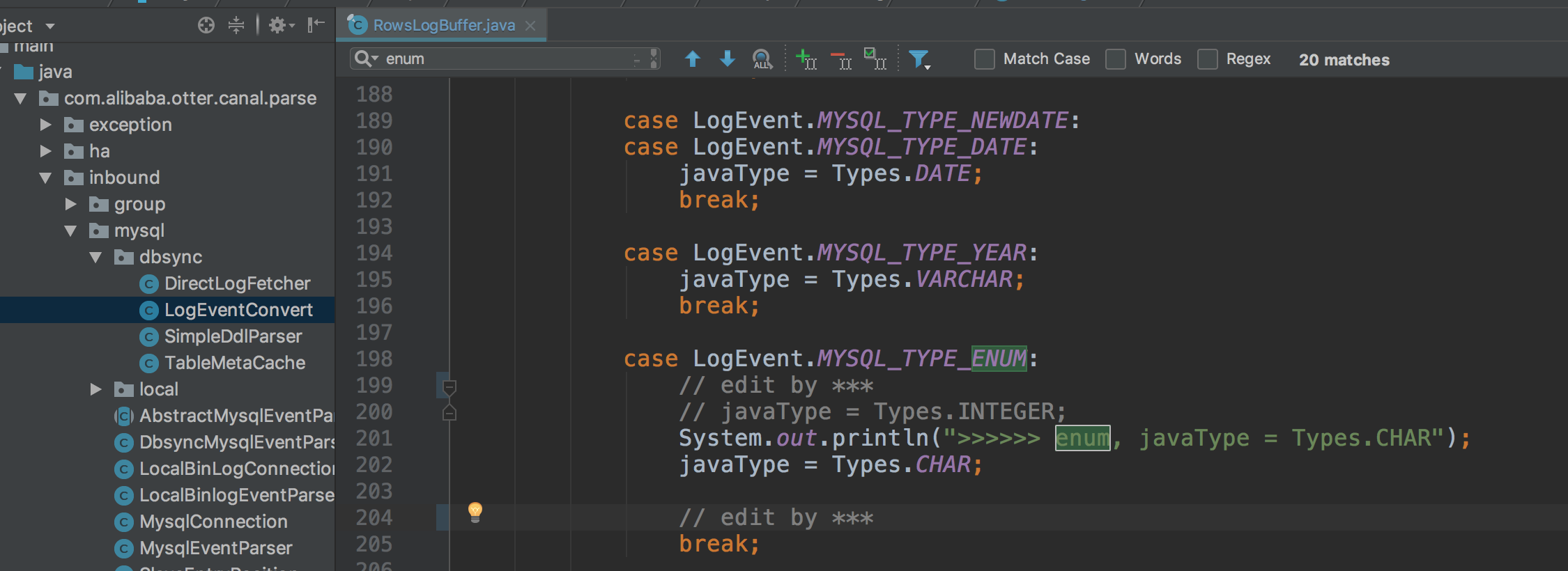 对于mysql enum类型 canal默认返回int（即1，2，3，...），如何返回enum中的value？ · Issue #1008 · alibaba/canal · GitHub