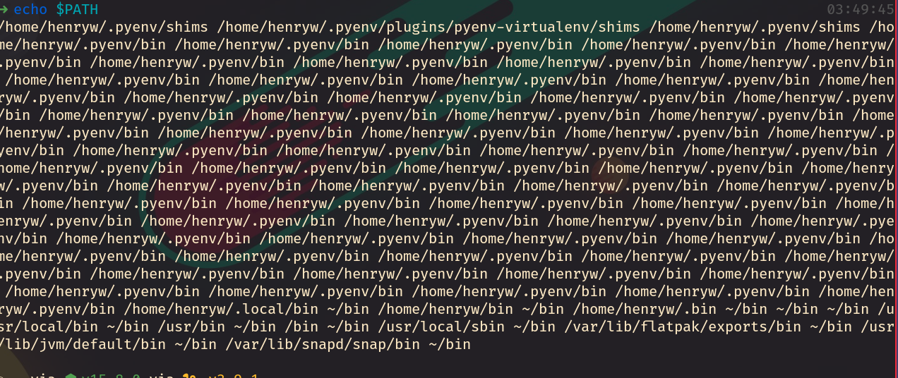 Huge $PATH variable · Issue #1801 · pyenv/pyenv · GitHub