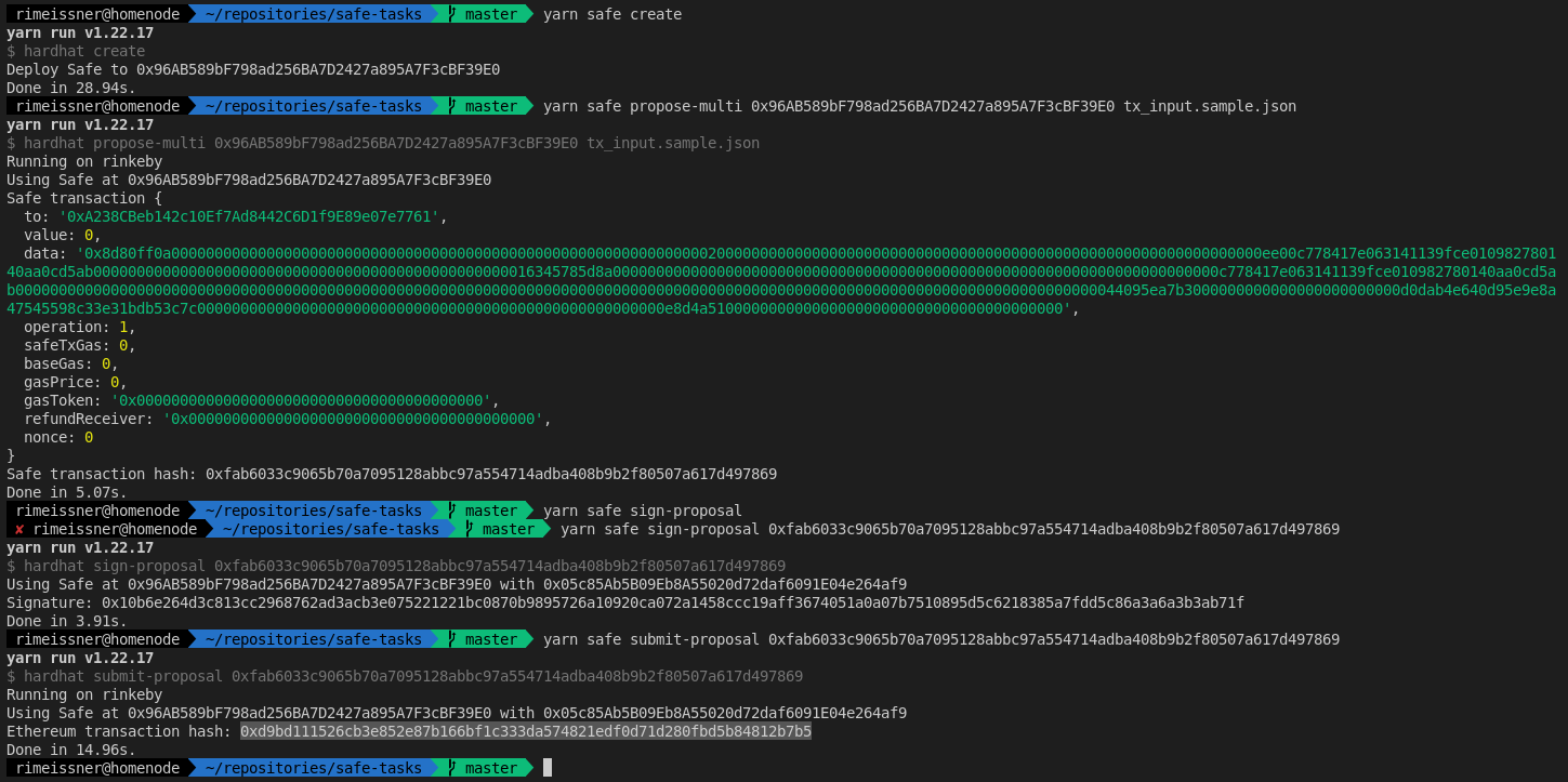 encodeMultiSend possibly returning wrong values · Issue #7 · 5afe/safe-tasks · GitHub