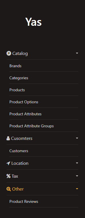 [backoffice] organize left navigation · Issue #594 · nashtech-garage/yas · GitHub