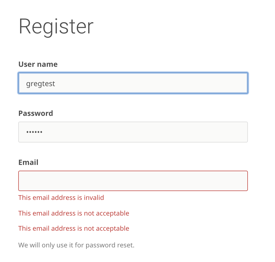 Improve error message if email address blank on signup · Issue #6106 · lichess-org/lila · GitHub