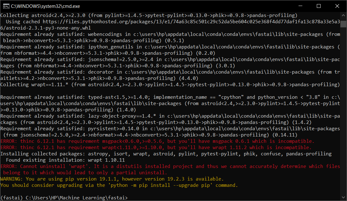 Problem While Installing · Issue 271 · Ydataai Ydata Profiling · Github