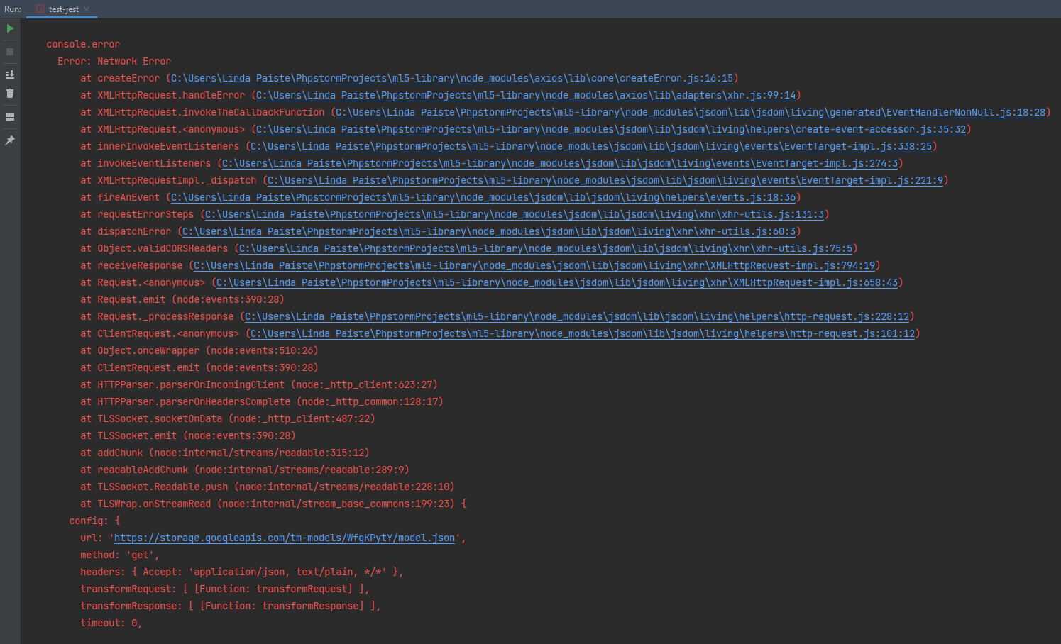 ImageClassifier test relies on broken Teachable Machine URL · Issue ...