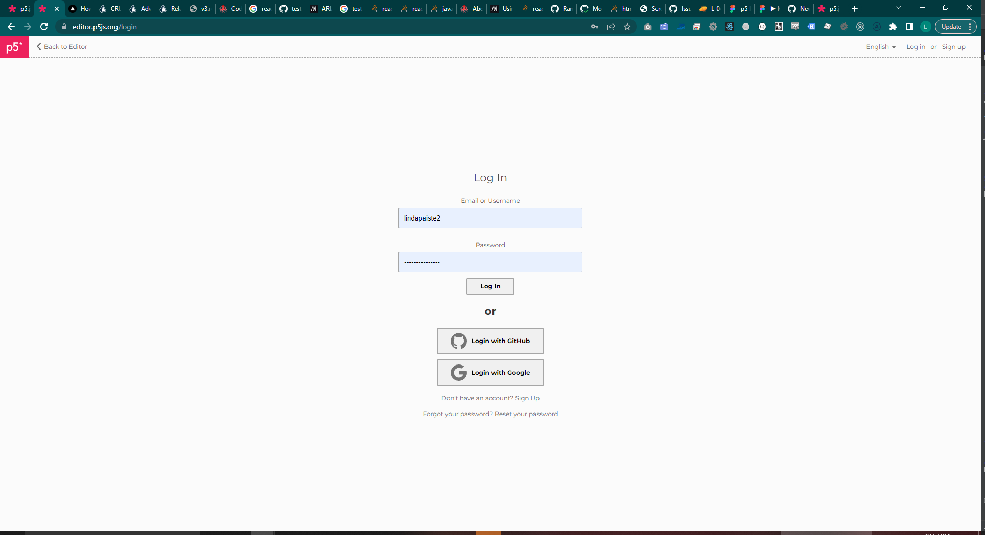 Log In button sometimes shows `cursor: not-allowed` when autofilled ...