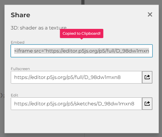 Addition of a "Copy Code" button to the code editing interface · Issue #2446 · processing/p5.js ...