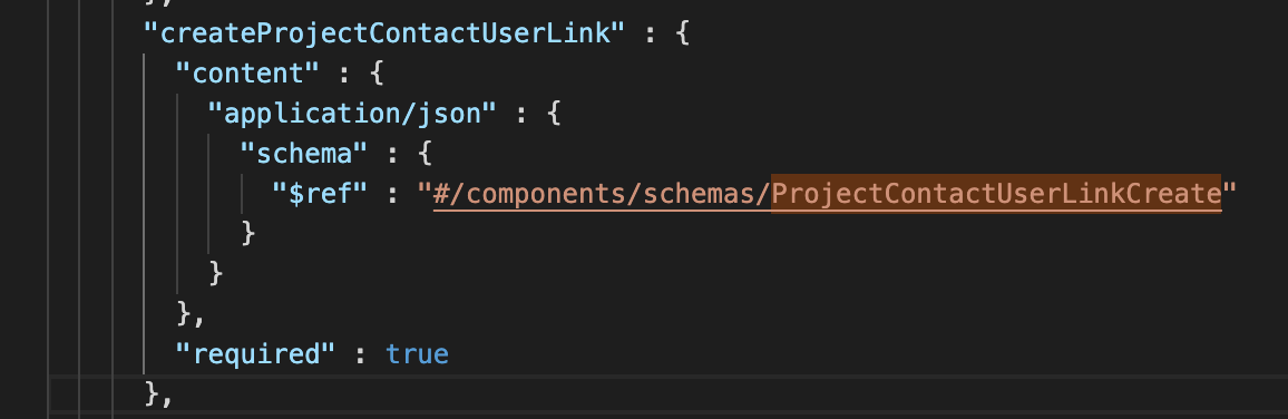 OpenAPI3.0 requestBody schema missing when the content element is in a $ref · Issue #421 ...