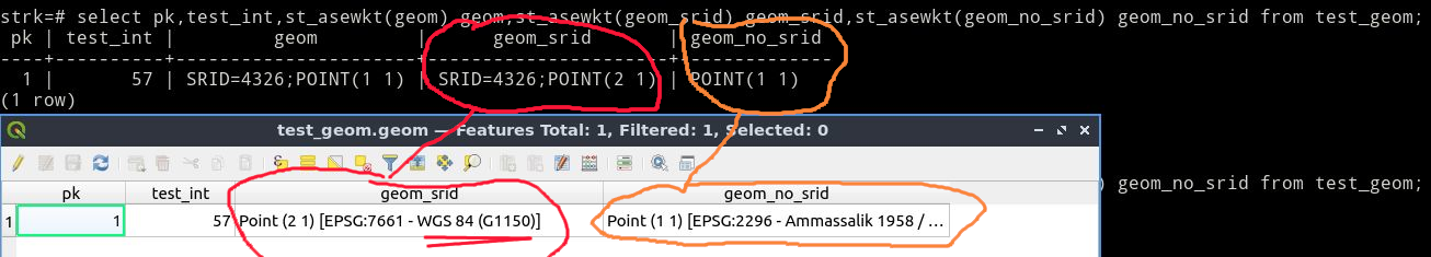 Postgis Feature Attributes Editor Corrupts Data In Table With Multiple Columns Of Geometry