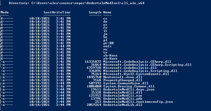 UndertaleModCli: System.NotSupportedException: Can't create a metadata reference to an assembly ...