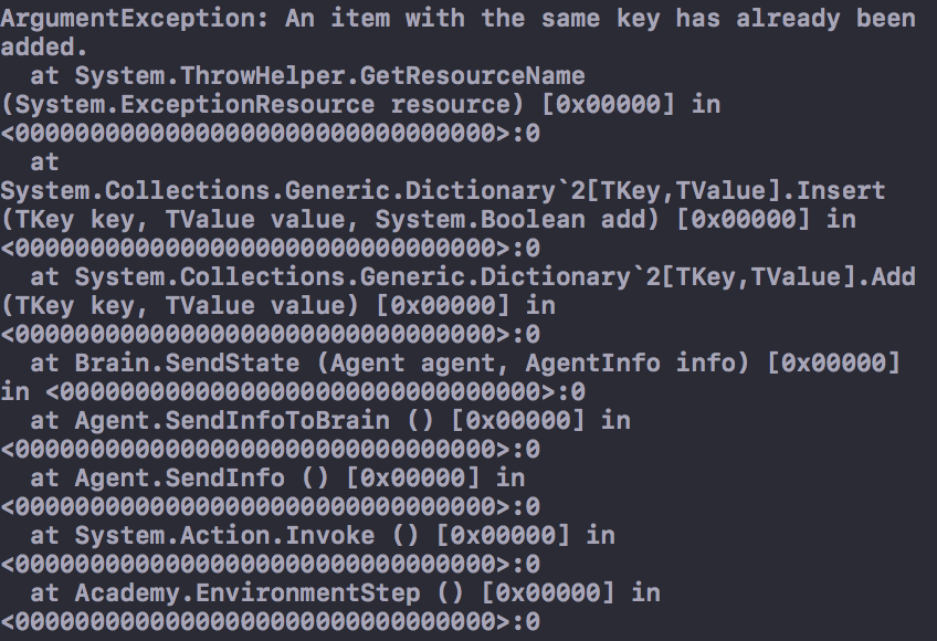 Ios Argumentexception An Item With The Same Key Has Already Been Added · Issue 660 · Unity