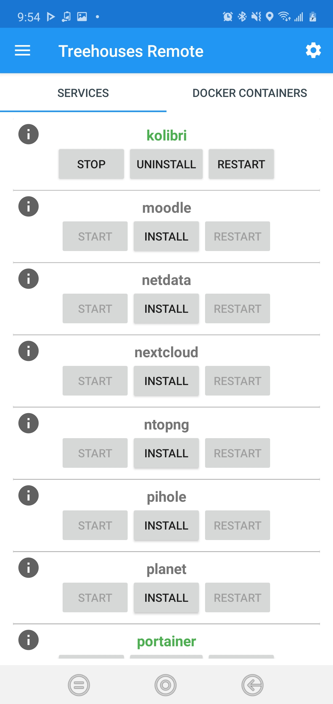Docker Container tab doesn't show installed services · Issue #636 · treehouses/remote · GitHub