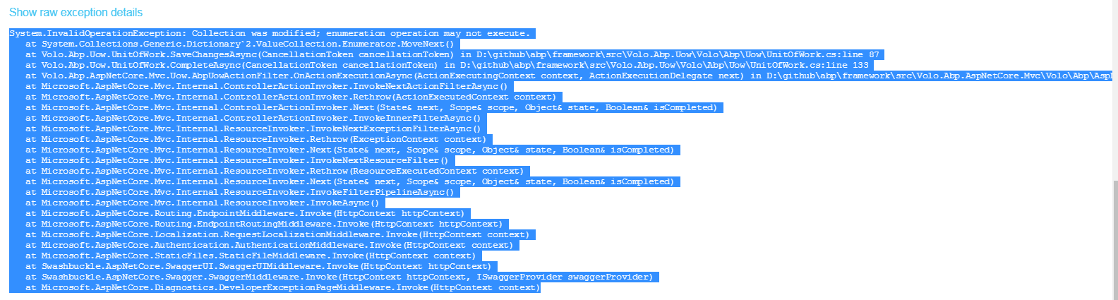 Unit Of Work - Collection was modified enumeration operation may not execute · Issue #1417 ...