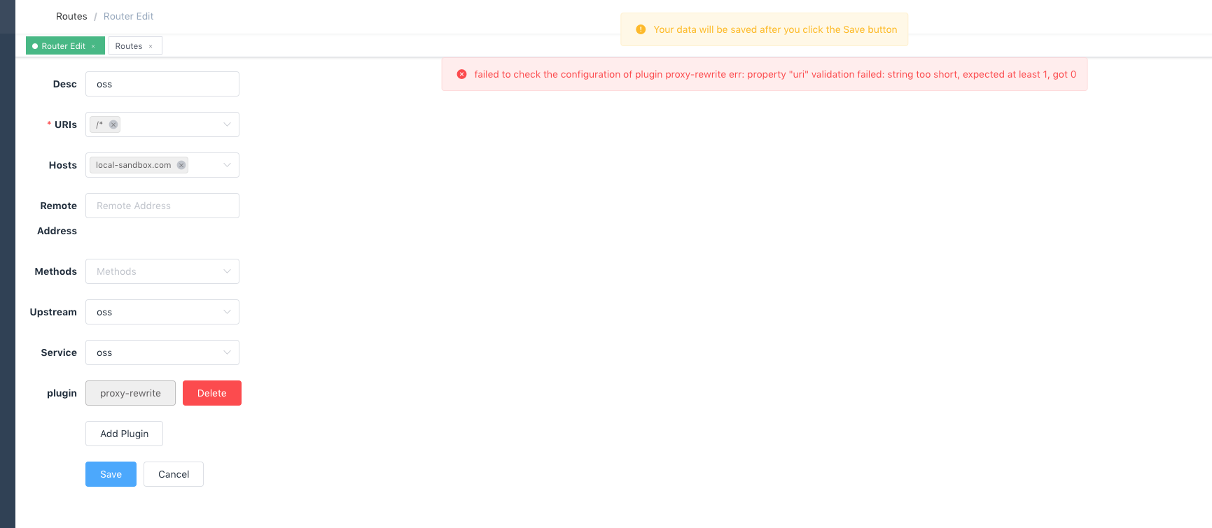 Plugin Proxy Rewrite 保存异常 · Issue 107 · Apacheapisix Dashboard · Github