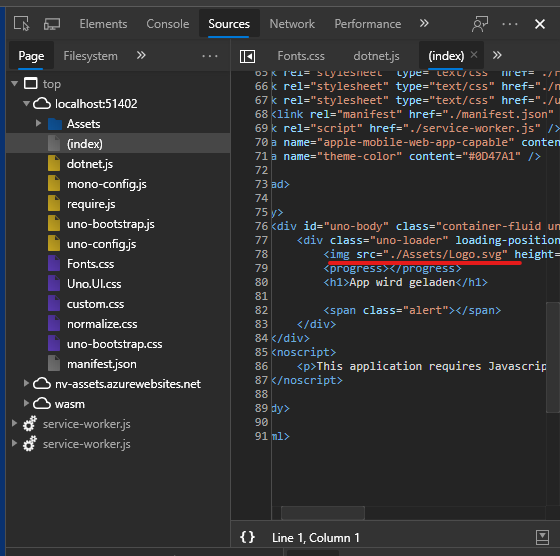 [Wasm] Custom logo doesn't appear · Issue #2848 · unoplatform/uno · GitHub
