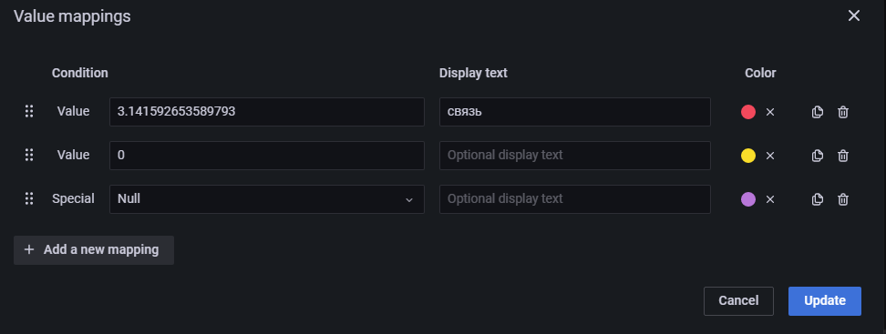 Statushistory Cannot Map Null Values Using Value Mappings · Issue 36150 · Grafanagrafana · Github